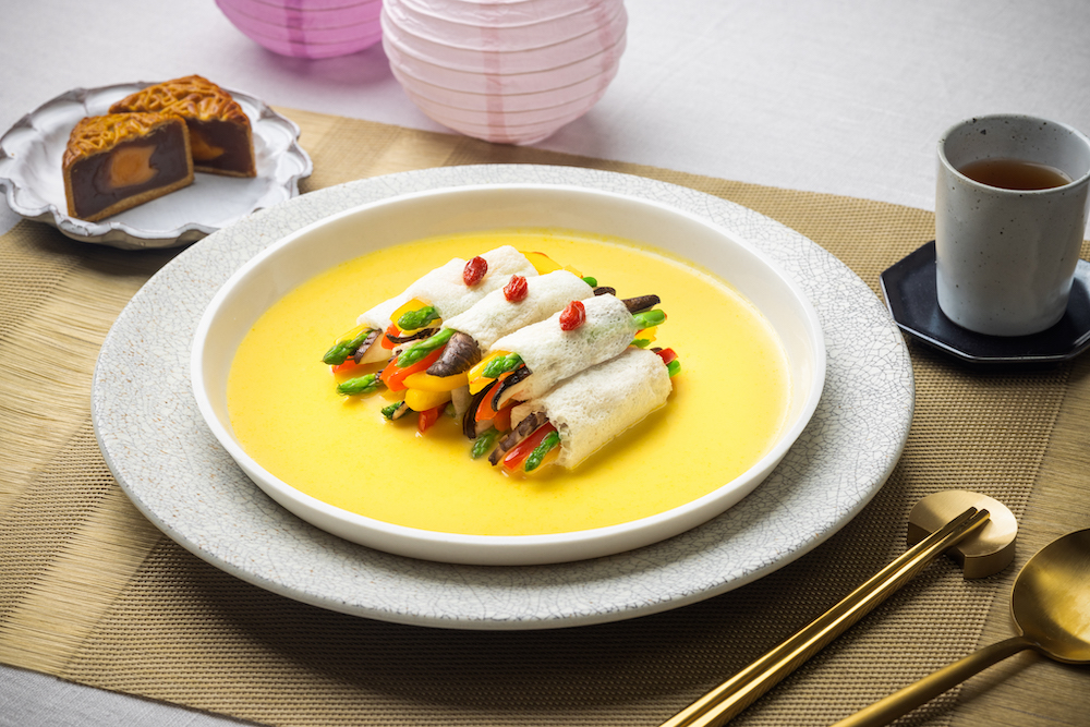 食譜及烹飪短片 - 金湯竹笙卷